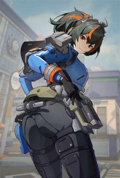 Eragon Xiaolong Zhu Yuan Zenless Zone Zero Highres 1girl Ass