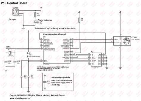 Making A Led Message Display With Keyboard Interface Avr