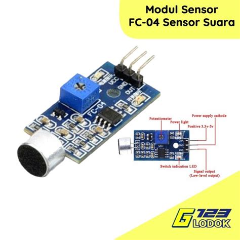 Jual Fc 04 Fc04 Sound Voice Whistle Activated Switch Module Detection Sensor Mendeteksi Suara
