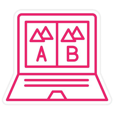 Premium Vector Vector Design Ab Testing Icon Style