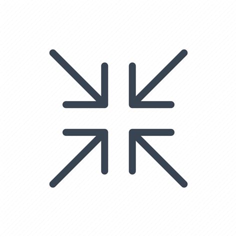 Exit Fullscreen Minimize Reduce Resize Icon Download On Iconfinder