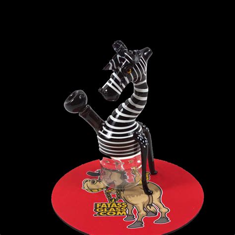 Fat Ass Glass Company Zebra Bong By Fat Ass Glass Leafly