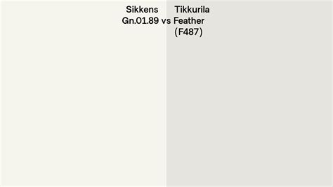 Sikkens Gn 01 89 Vs Tikkurila Feather F487 Side By Side Comparison