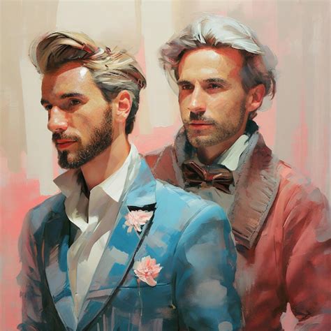 Premium Photo Two Men Artwork