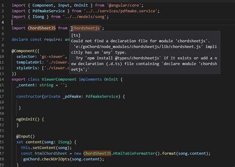 Use In Angular · Issue 78 · Martijnversluischordsheetjs · Github