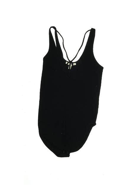Express One Eleven Solid Black Bodysuit Size S 58 Off Thredup