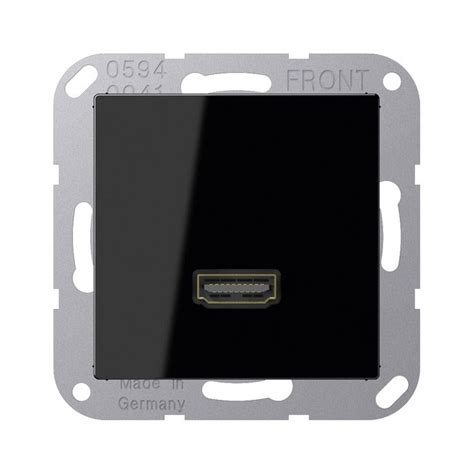 Kober Jung Multimedia Anschlusssystem Hdmi Serie A Schwarz