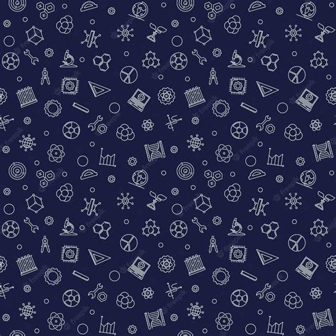 Premium Vector Stem Science Technology Engineering And Math Vector Seamless Pattern