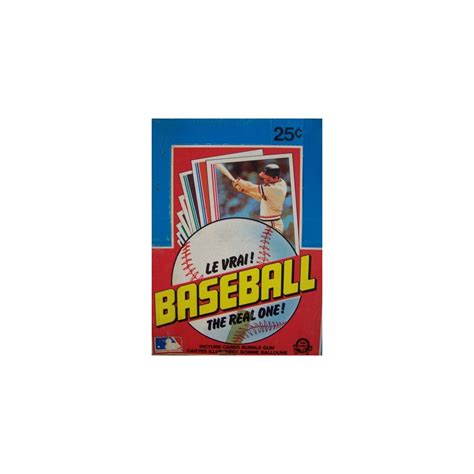 1982 Topps O Pee Chee Baseball Unopened Wax Pack Box Steel City