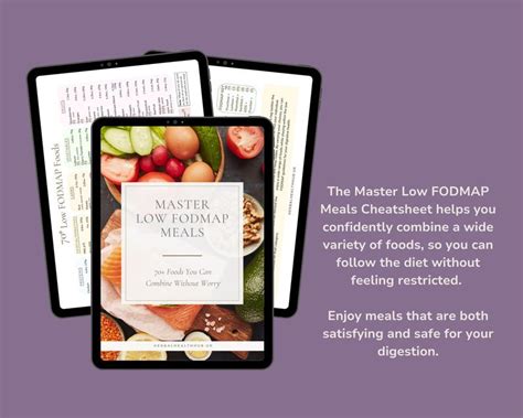 Master Low Fodmap Meals Cheat Sheet Lf02 Etsy