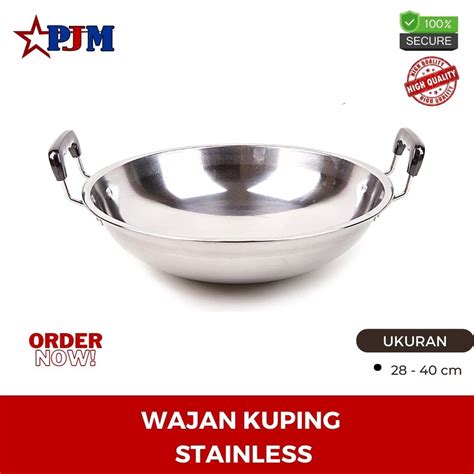 Jual WAJAN STAINLESS Ukuran 36 1 KOLI ISI 30 Pcs Shopee Indonesia