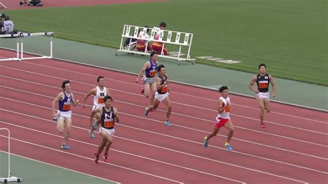 2018 関東インカレ陸上 男子1部 400mh 予選1組 Youtube