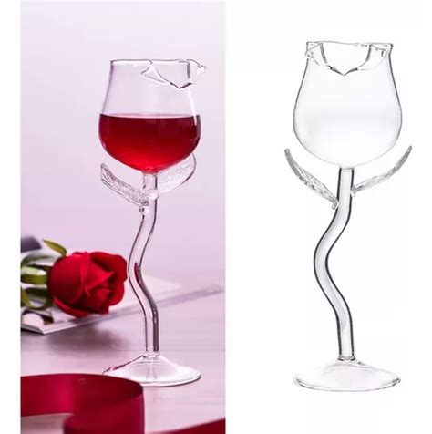 Sng New Copa De Vino Delicada Y Romántica En Forma De Rosa Cuotas Sin