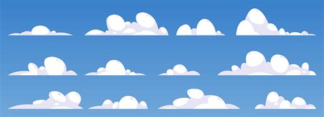 白い背景に漫画の雲コレクションベクターイラスト Guiのベクターアート素材や画像を多数ご用意 Gui かすみ ふわふわ Istock