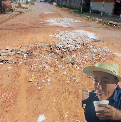 Cansados de esperar pelo poder público moradores fazem tapa buracos para melhorar Rua em Rio Branco