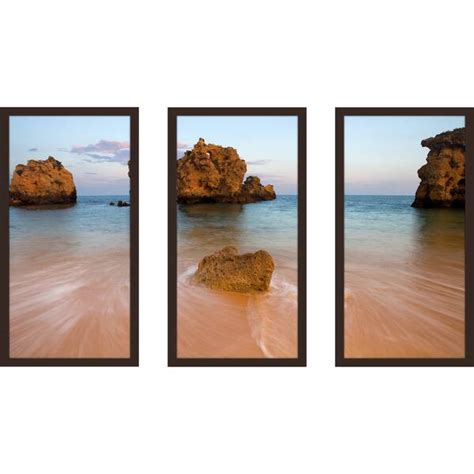On The Rocks Iii Framed Plexiglass Wall Art Set Of 3 Bed Bath