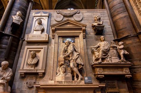 Poet S Corner In Westminster Abbey London Uk Editorial Photography
