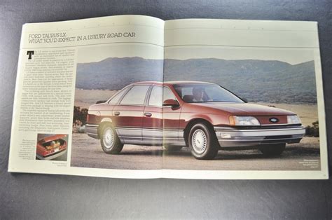 1988 Ford Taurus Catalog Brochure Sedan Lx Gl Mt5 L Wagon Excellent