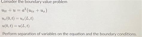 Solved Consider the boundary value problem | Chegg.com