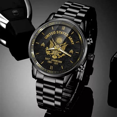 Us Army Watch Custom Your Name Rank And Year Watches For Soldiers