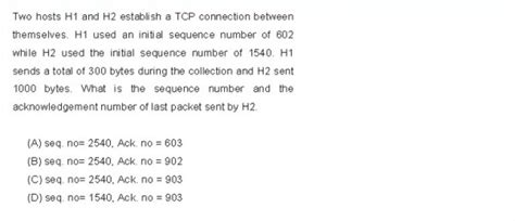 Computer Networks Tcp Sequence No