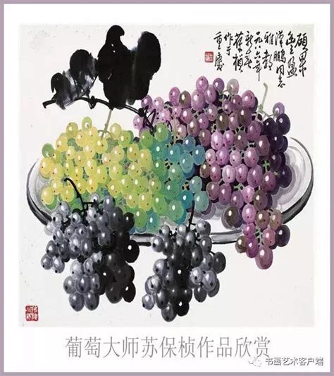 蘇葆楨國畫葡萄欣賞 每日頭條