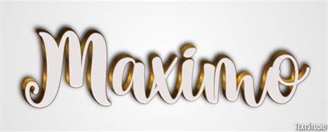 Maximo Efecto de texto y diseño de logotipos Nombre