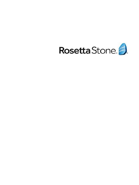 Rosetta Stone Scope And Sequence Pdf