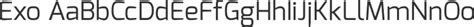 Exo Font Free By Natanael Gama Font Squirrel