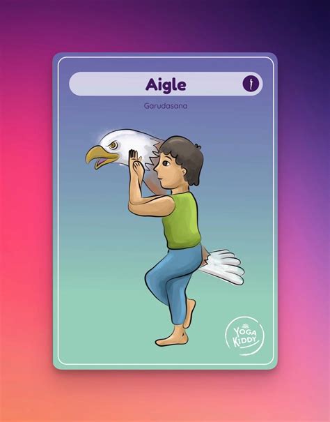 Carte de Yoga Gratuite à Télécharger Posture de l Aigle Garudasana
