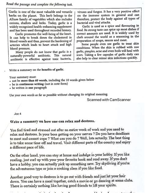 Summary Writing Exercise Pdf Summary Writing Exercise Pdf