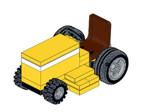 Lego Moc Cub Cadet Lawn Tractor By Farmyfrank10 Rebrickable Build