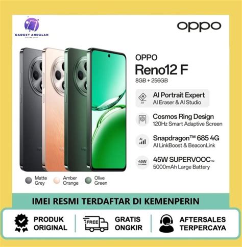 Oppo Reno12 F 8gb256gb Amoled 120hz Dimensity 6300 Lazada Indonesia