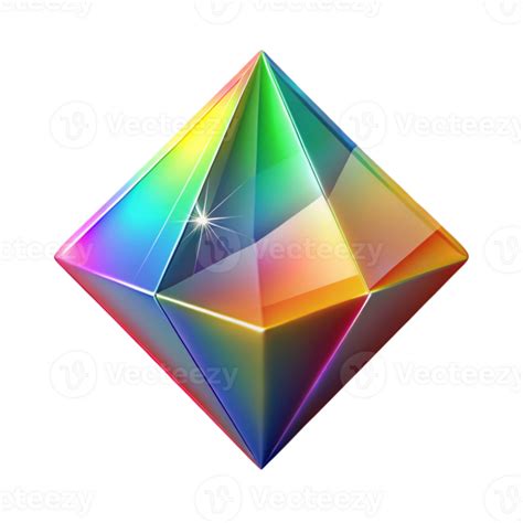 Rainbow Gem 3d Illustration 54308604 Png