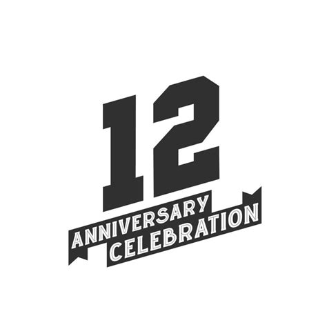 Cartão De Felicitações De Comemoração De 12 Anos Aniversário De 12