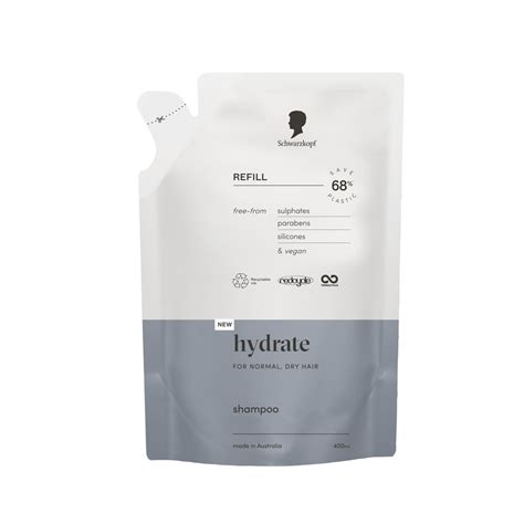 Buy Schwarzkopf Sustainable Collection Hydrate Shampoo Refill 400ml Coles