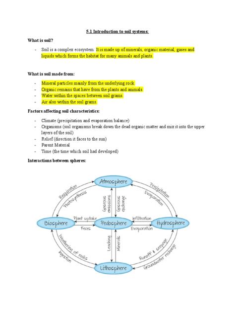 Ess Topic 5 Summary Pdf Soil Agriculture