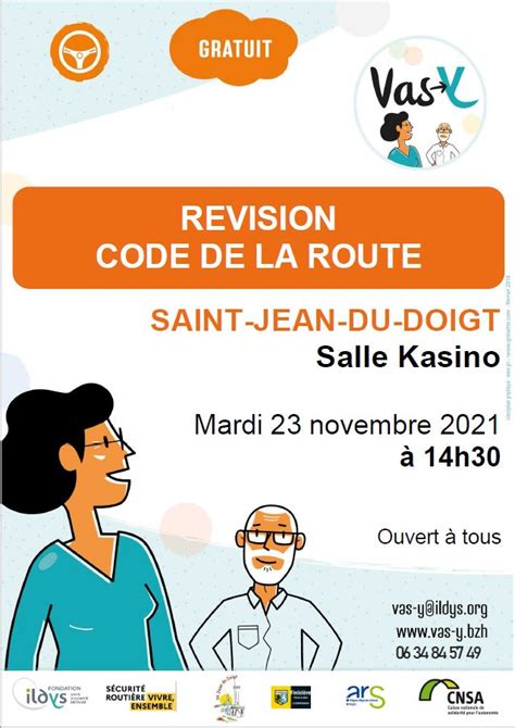 Seance Revision Code De La Route Mairie De Saint Jean Du Doigt