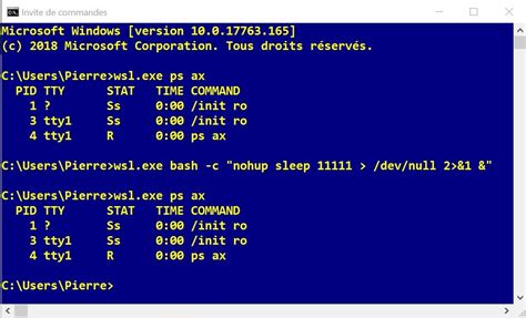 Starting Background Command From Windows With Wsl Exe Won T Always Work Issue