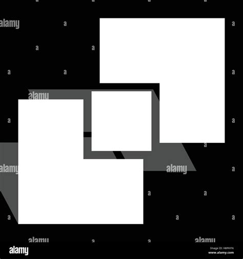 Generic Symbol With Overlapping Squares Conceptual Icon For Unity