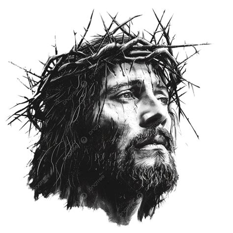 Crown Of Thorns Jesus Christ Monochrome Crown Thorns Jesus Png