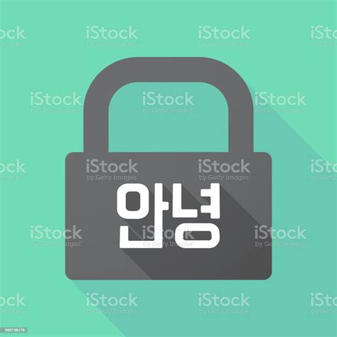 한국어에서 텍스트 Hello 긴 그림자 잠금 격언에 대한 스톡 벡터 아트 및 기타 이미지 격언 경례 구매 Istock