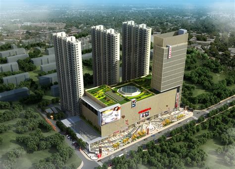 中百集团钟祥购物中心建筑与景观设计2013 武汉优地联创设计工程有限公司