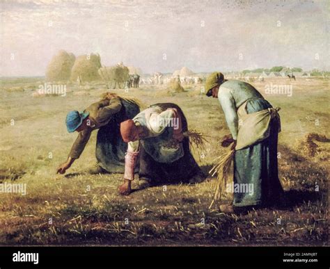 Jean Francois Millet The Gleaners Painting 1857 Stock Photo Alamy