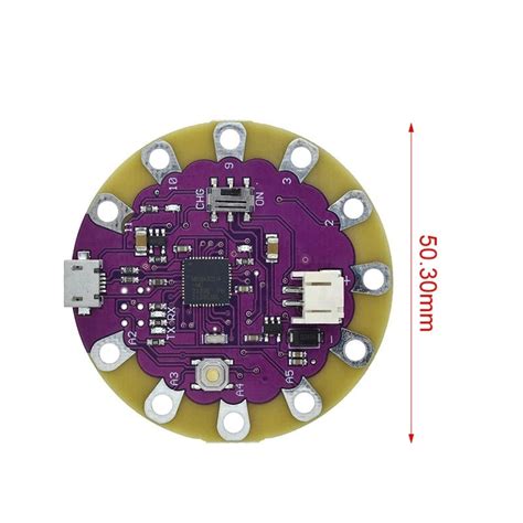atmega32u4 lilypad board with micro usb wearable arduino compatible