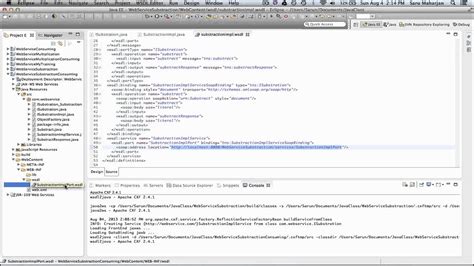 Wsdl Example Consuming On Ecplise Using Apache Cxf 2x Youtube