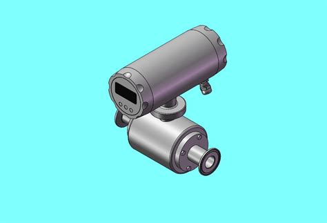 卫生级卡箍式电磁流量计（dn10 Dn100）solidworks 2014模型图纸下载 懒石网