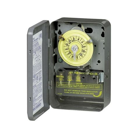 Intermatic Indoor 24 Hour Dial Timer 120 Volt Gray Walmart Business Supplies