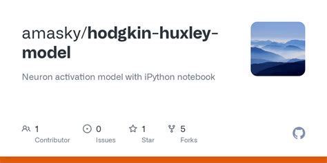 Github Amaskyhodgkin Huxley Model Neuron Activation Model With Ipython Notebook