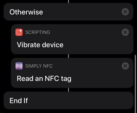 Reading NFC Tag During Shortcut Info In Comment R Shortcuts